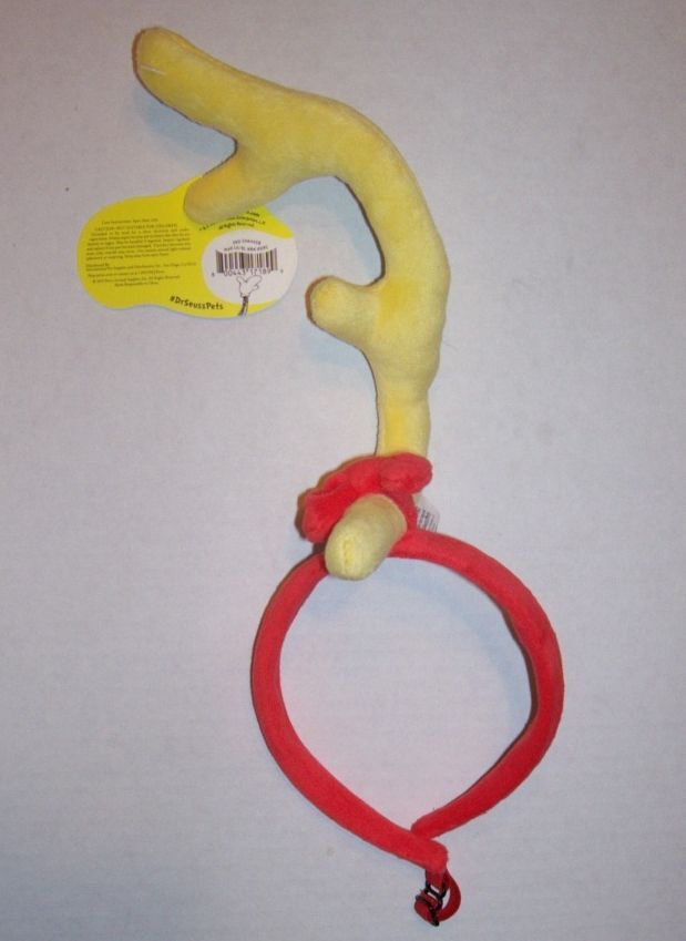 Dr. Seuss Dog Max Headband with Antler Horn How Grinch Stole Christmas ...
