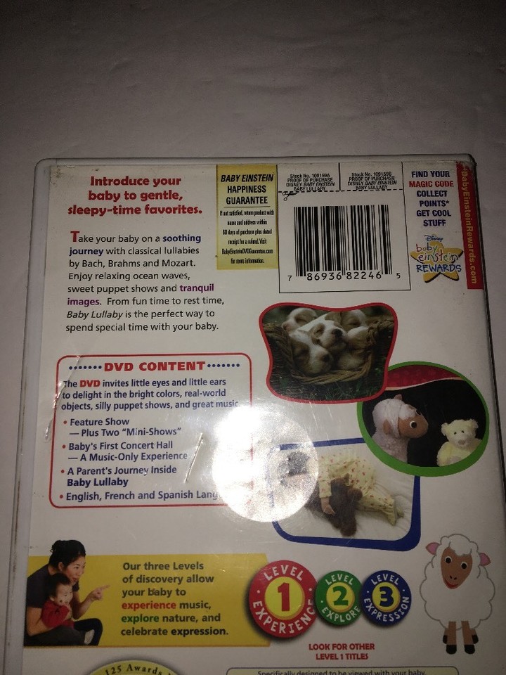 Baby Einstein:DVD Baby Lullaby.-TESTED-RARE VINTAGE COLLECTIBLE-SHIPS N ...