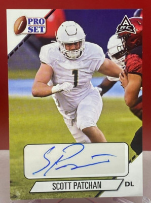 Scott Patchan 2021 Leaf Pro Set White Rookie Auto Colorado St Autograph ...