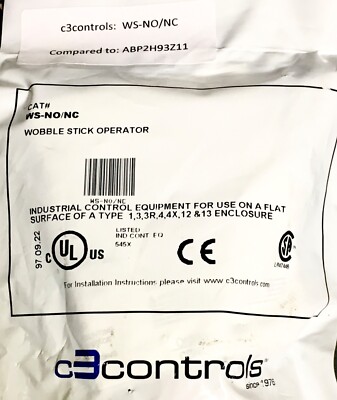 C3CONTROLS WS-NO/NC 3 Position Series Return Wobble Stick Joy Stick ...