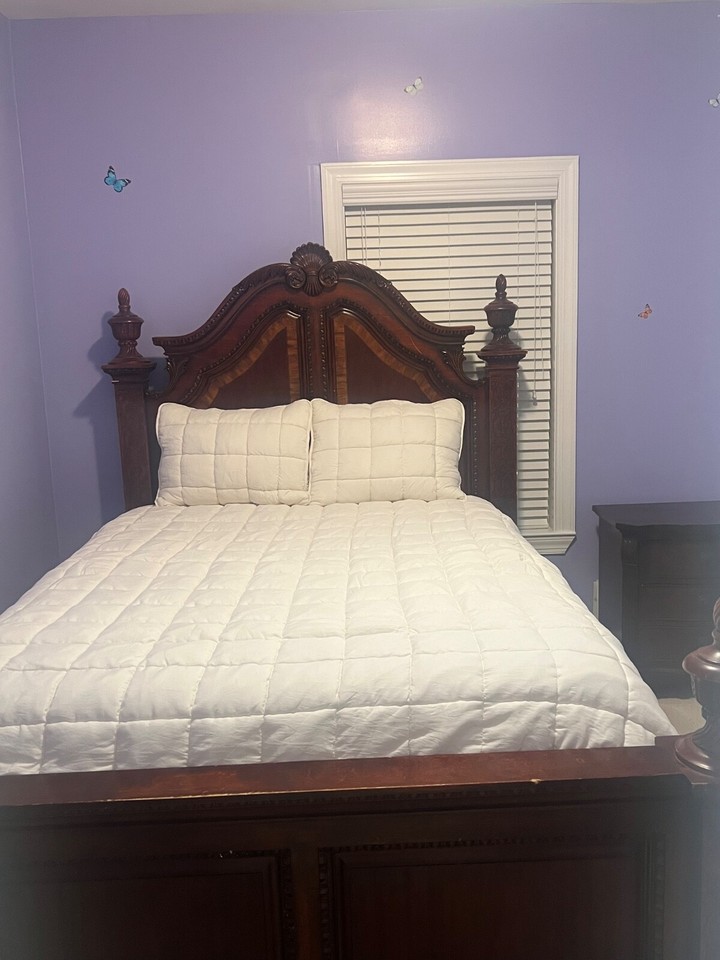 queen bedroom set furniture used | eBay