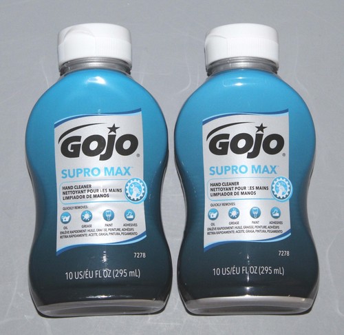 2 New Sealed Gojo 7278-08 Supro Max Heavy Duty Hand Cleaner 10 oz ...