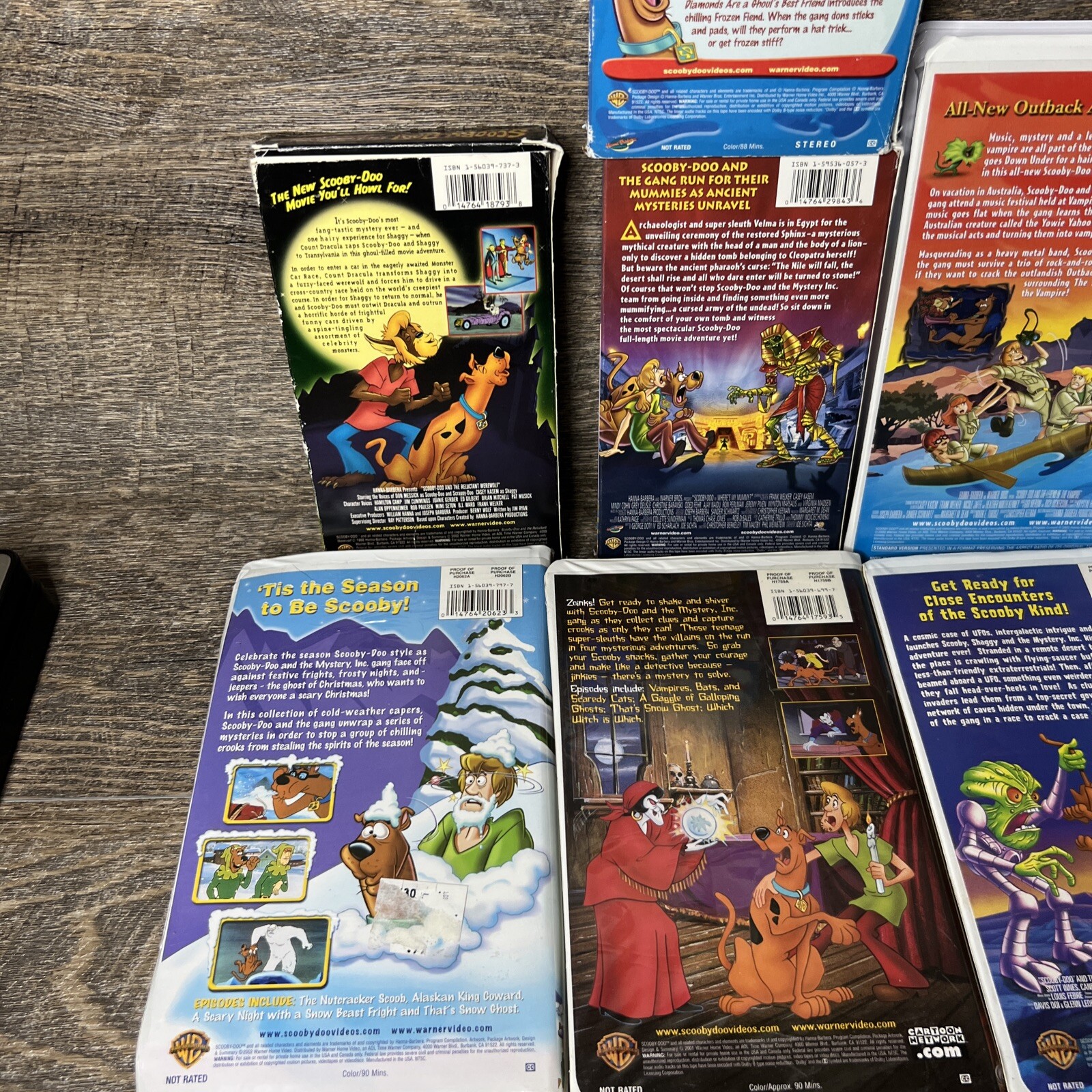 Huge Lot of 9 Vintage Scooby-Doo VHS Tapes | Grelly USA