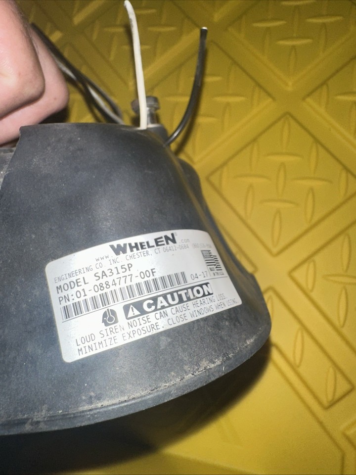 Whelen SA315P Siren Speaker 100 Watt Used | eBay