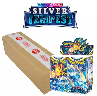 Pokemon Sword & Shield Silver Tempest Booster Box Case SEALED 6x ...