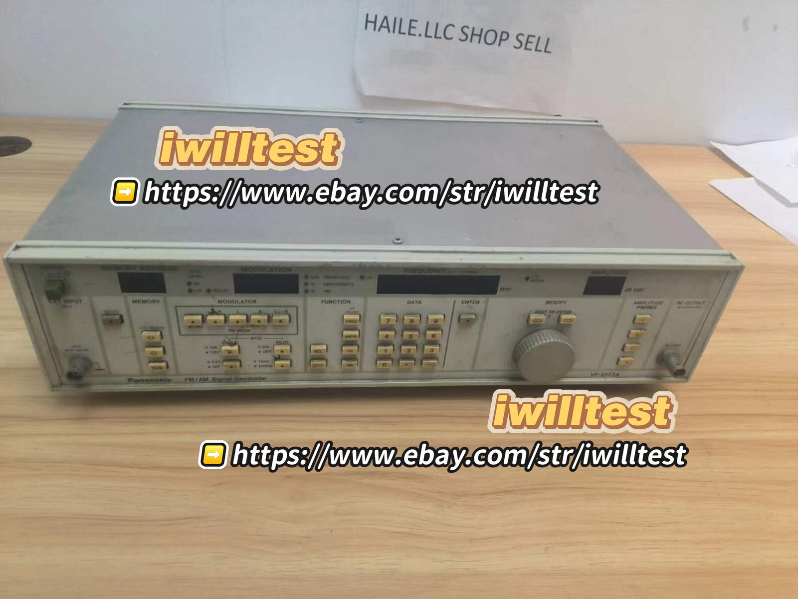 /Panasonic VP-8175A AM/FM Signal Generator VP8175A 0.1-110mhz | eBay