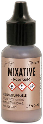Tim Holtz Alcohol Ink Metallic Mixatives-Rose Gold (Pack of 3) | eBay