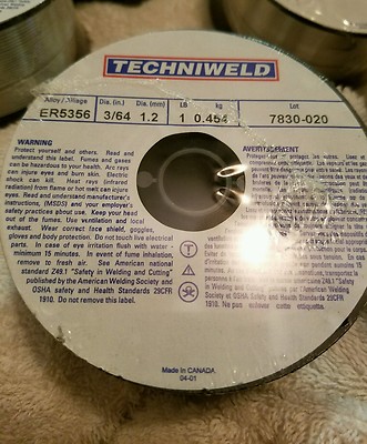 TECHNIWELD Alluminum Welding Wire ER5356 BOX OF 12 | eBay