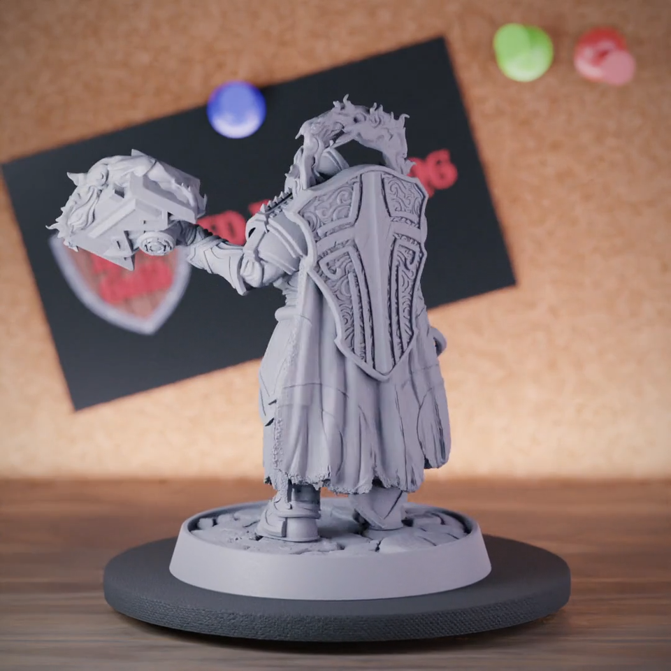 War Cleric Human Miniature Duke Mini Dungeons and Dragons Mini DnD 5e ...
