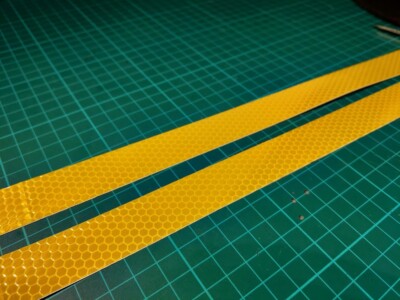 Sinclair C5 Side Trim - Reflective Decal Stickers **BEST QUALITY ...