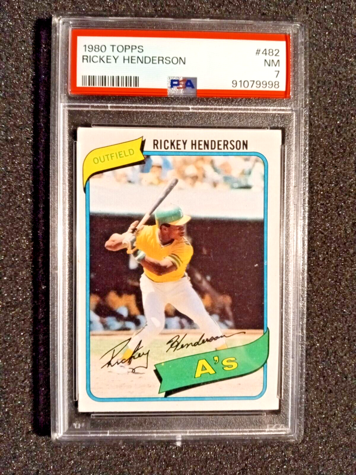 1980 Topps Rickey Henderson PSA 7 RC Rookie | eBay