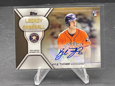 2019 KYLE TUCKER TOPPS LEGACY OF BASEBALL GOLD AUTOGRAPH #LBA-KT, SN 03 ...