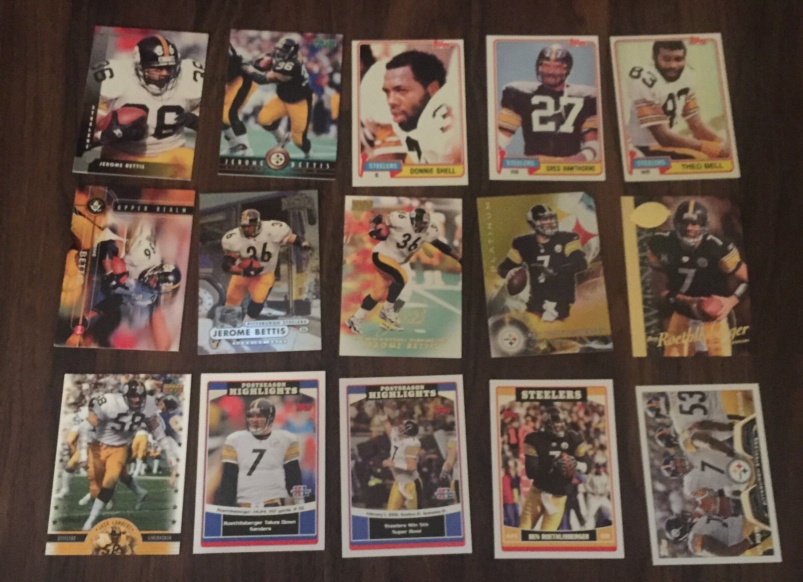 Lot Of 50 Pittsburgh Steelers Cards Plus An Additional 5 Ben ...