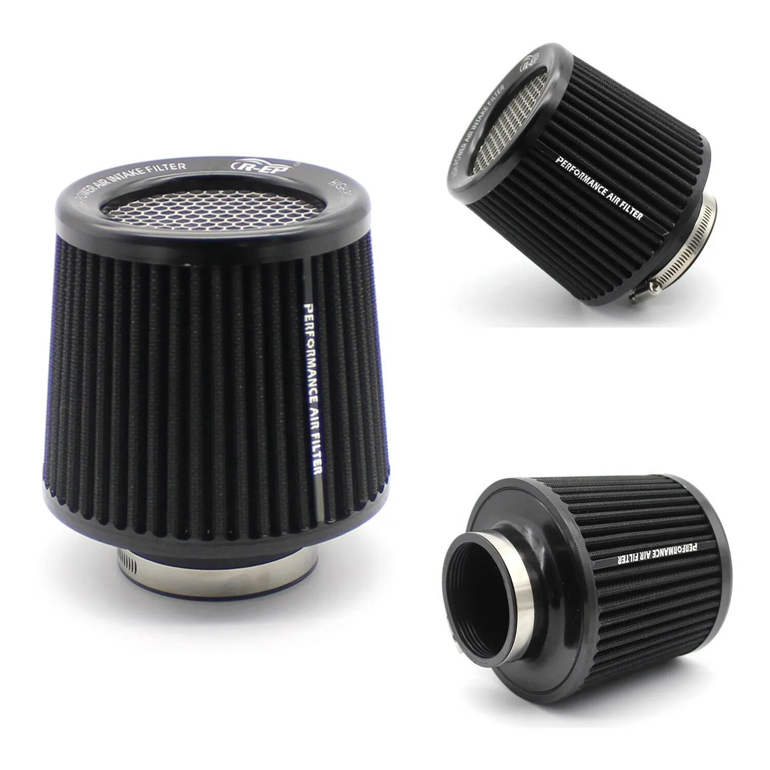 Car High Flow Air Filter Cold Air Intake Universal Filters Car Engine ...