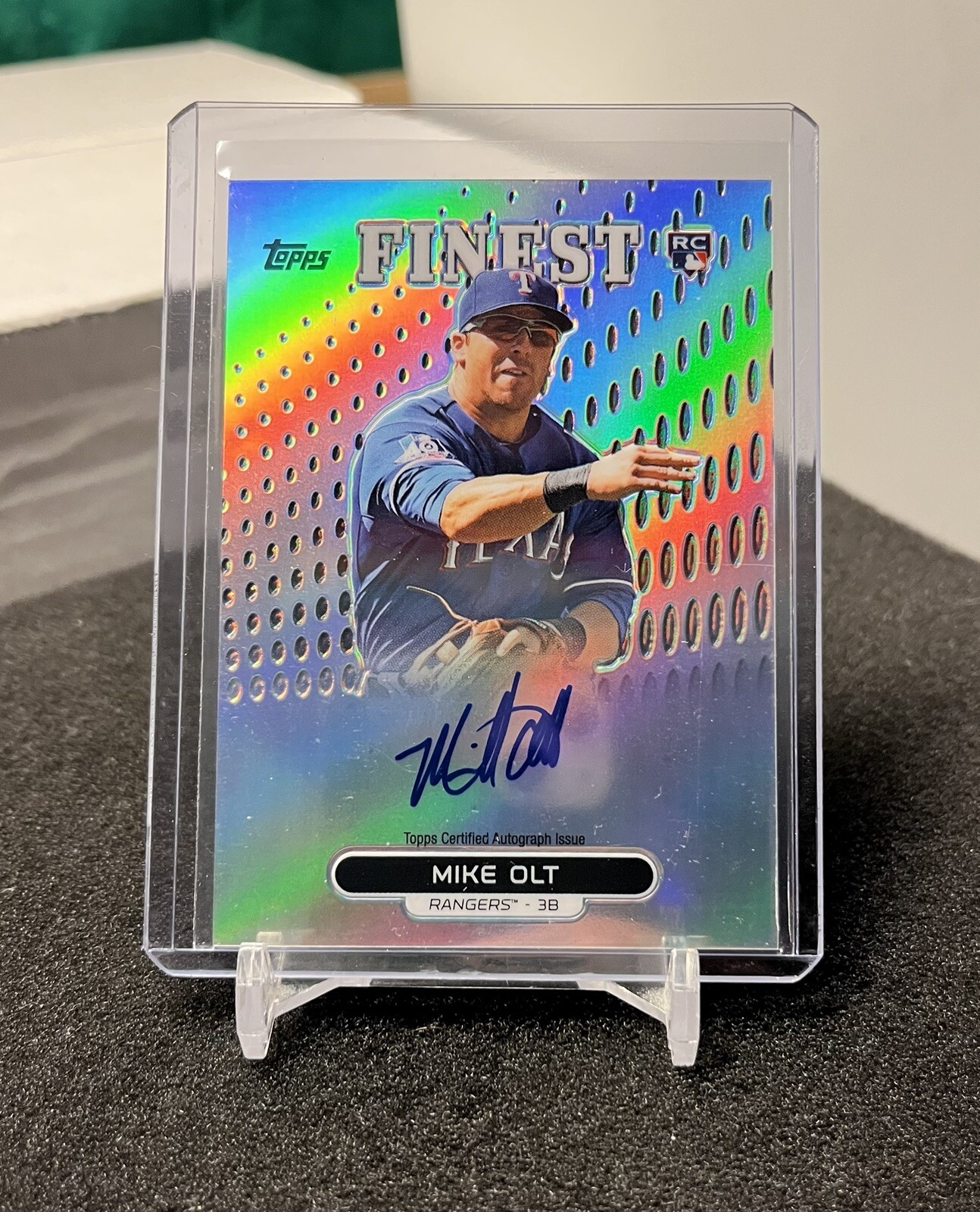 Mike Olt 2013 Topps Finest RA-MO Texas Rangers rookie refractor ...