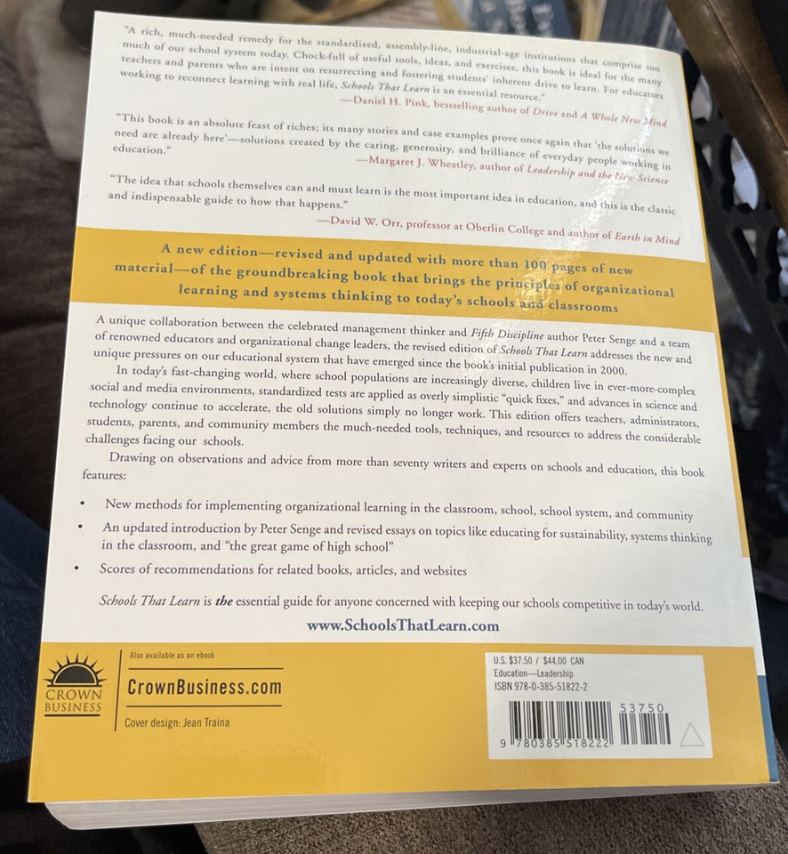 Schools That Learn (Updated and Revised): A Fifth Discipline Fieldbook ...