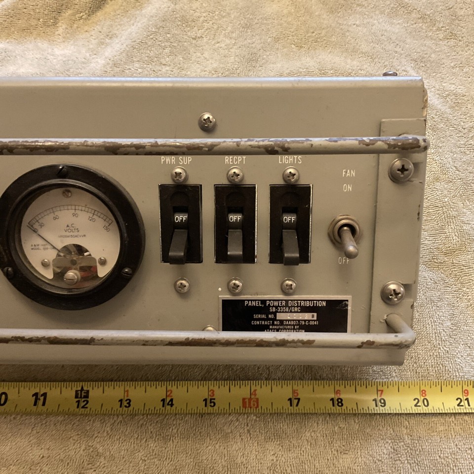 Military Radio Shelter Power Distribution Circuit Breaker Panel GRC106 ...