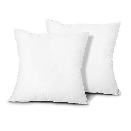 EDOW Throw Pillow Inserts, Set of 2 Lightweight Down Alternative 18"x18 ...