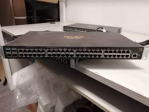 1X Aruba HPE JL260A 2930F 48-Ports Gigabit Ethernet & 4 x SFP Uplink ...