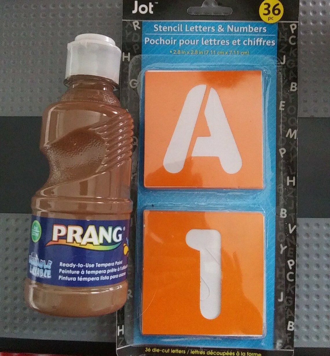 Jot 36 pcs Stencil Alphabet Template Letters & Numbers Set 2.8" .8" for ...