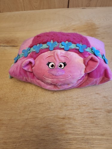Dreamworks Trolls Plush Pink Pillow Pet 16in Large Pink Poppy Pillow | eBay