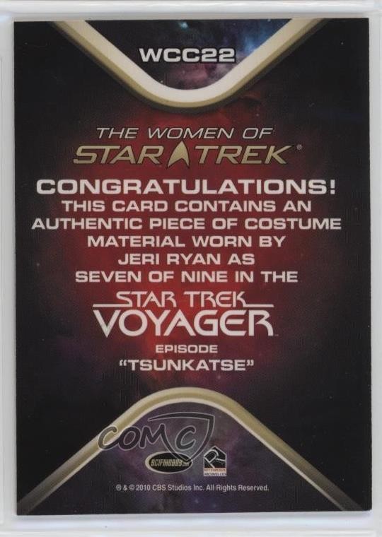 2010 The Women of Star Trek Costume Cards Jeri Ryan as Seven Nine #WCC22 02ws | eBay