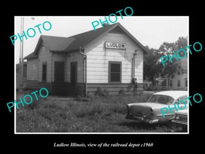 OLD POSTCARD SIZE PHOTO OF LUDLOW ILLINOIS THE RAILROAD DEPOT c1960 | eBay