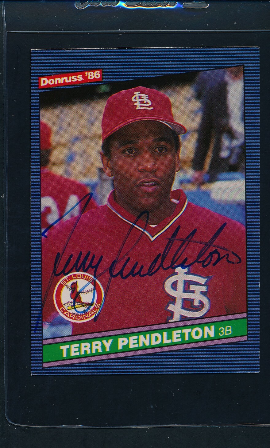 1986 Donruss #205 Terry Pendleton Cardinals Signed Auto *49746 | eBay