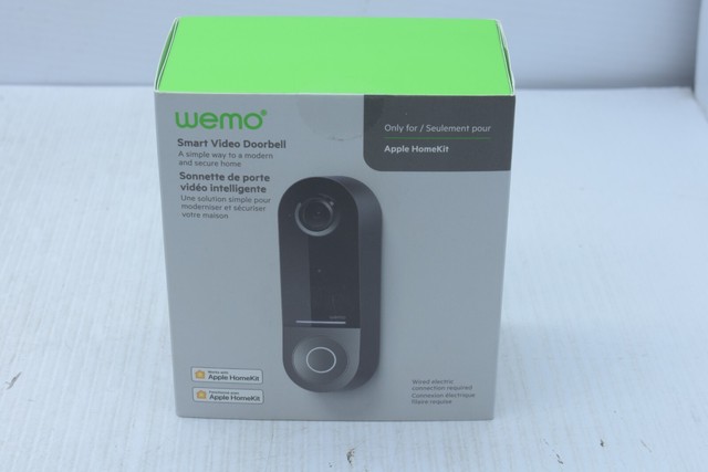 Belkin Wemo Smart Video Doorbell WDC010 work with Apple Homekit HD ...