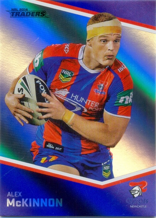 2014 NRL Traders Silver Parallel card P83 Alex McKinnon - Newcastle ...