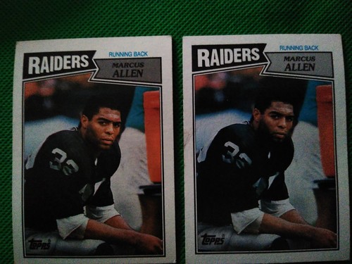 (2 Cards) 1987 Topps - Marcus Allen - Los Angeles Raiders - #215 | eBay