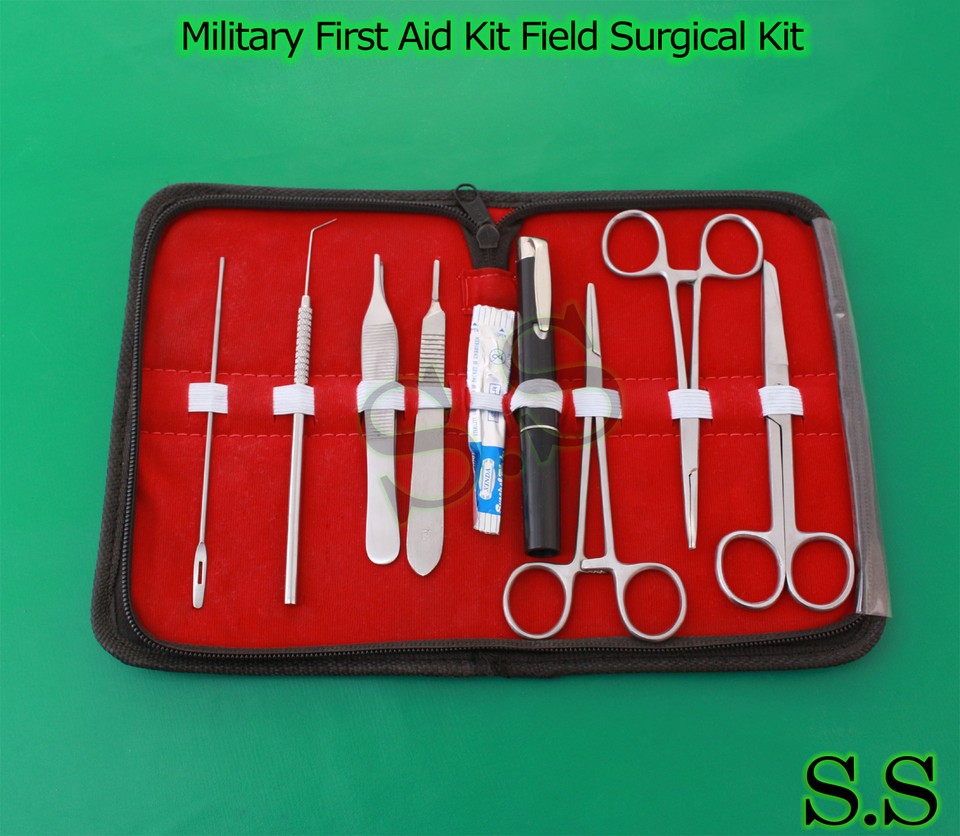 Military First Aid Kit Field Surgical Kit Basic for minor surgery | eBay