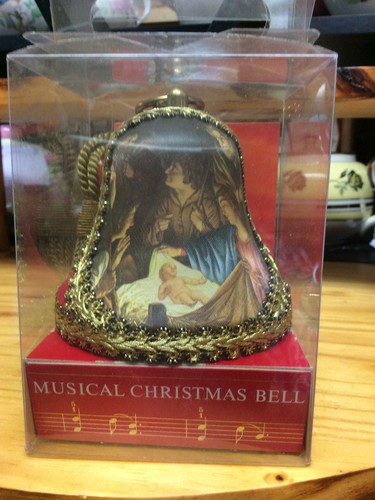 musical christmas bell ornament | eBay