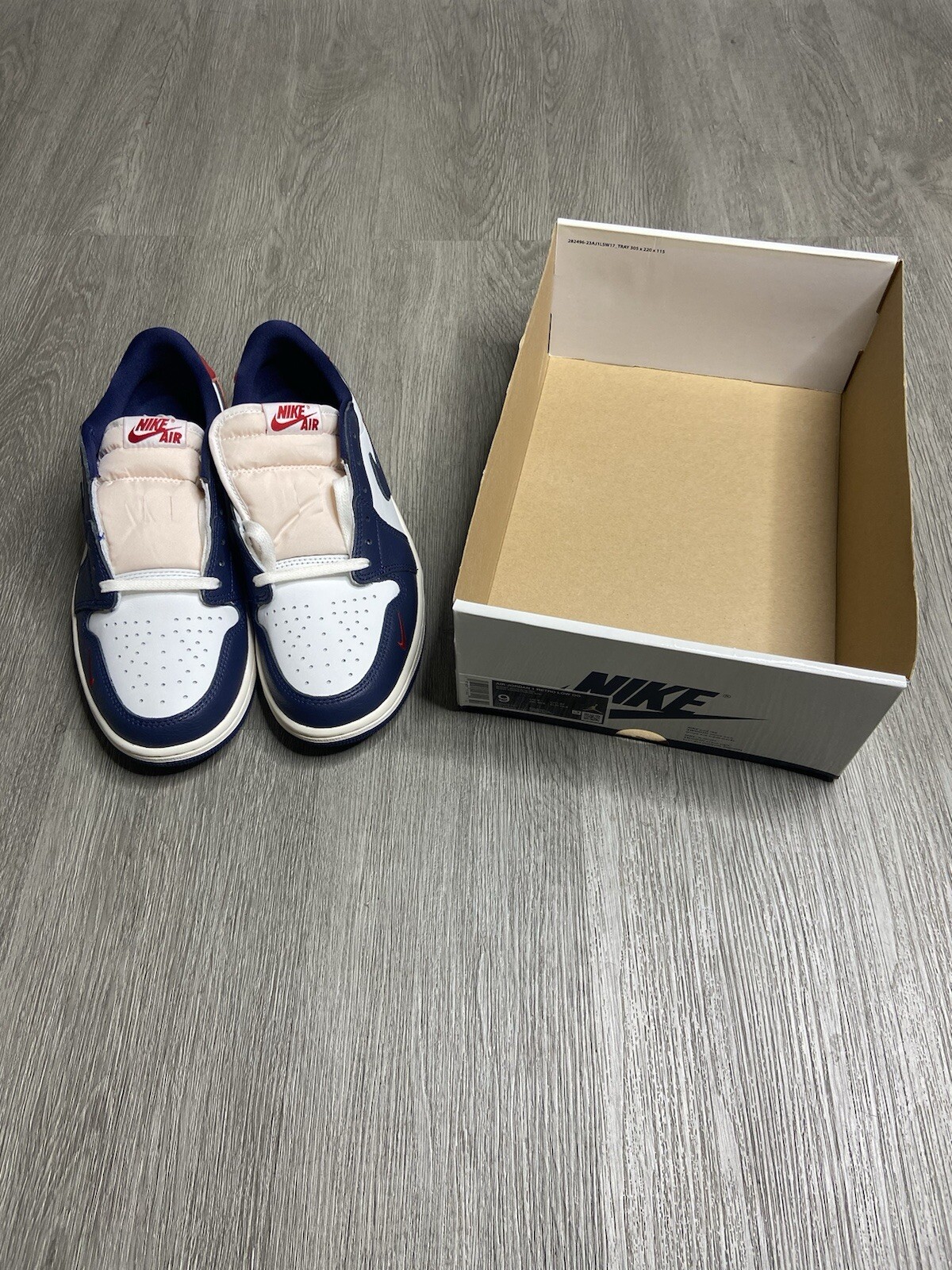 Air Jordan 1 Retro Low OG Howard University Mens Shoe Size 9 Blue ...