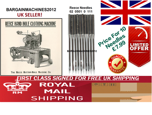 REECE 101 KEY BUTTON HOLE REECE 02 0501 0 111S/16 INDUSTR SEWING ...