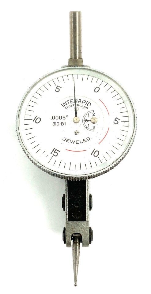 Interapid/Tesa Dial Indicator 310-B1 .0005" Grad Swiss Jeweled | eBay