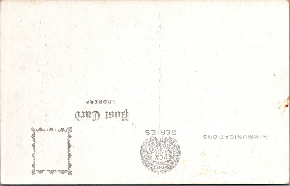 c1907 Oregon symbols state flower seal flag roses strawberry postcard ...