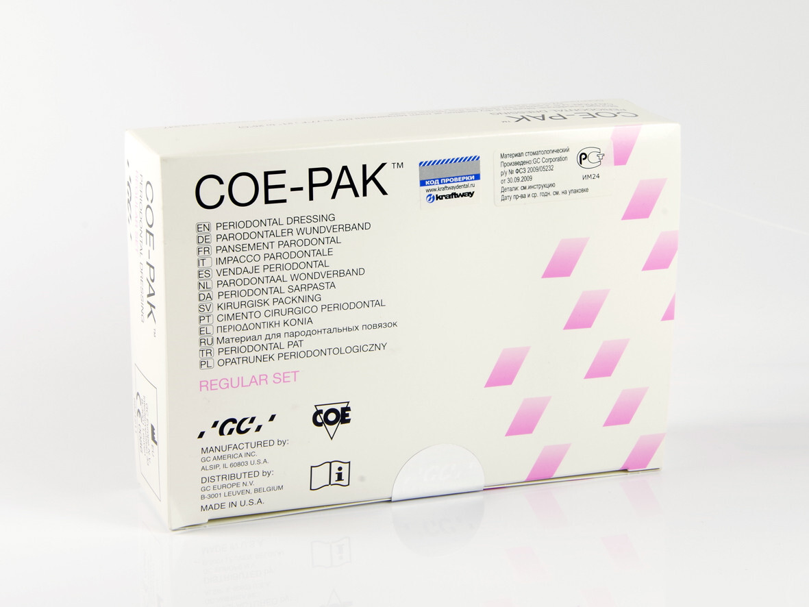 GC COE PAK Periodontal Dressing Standard Pack Easy to Form & Shape ...