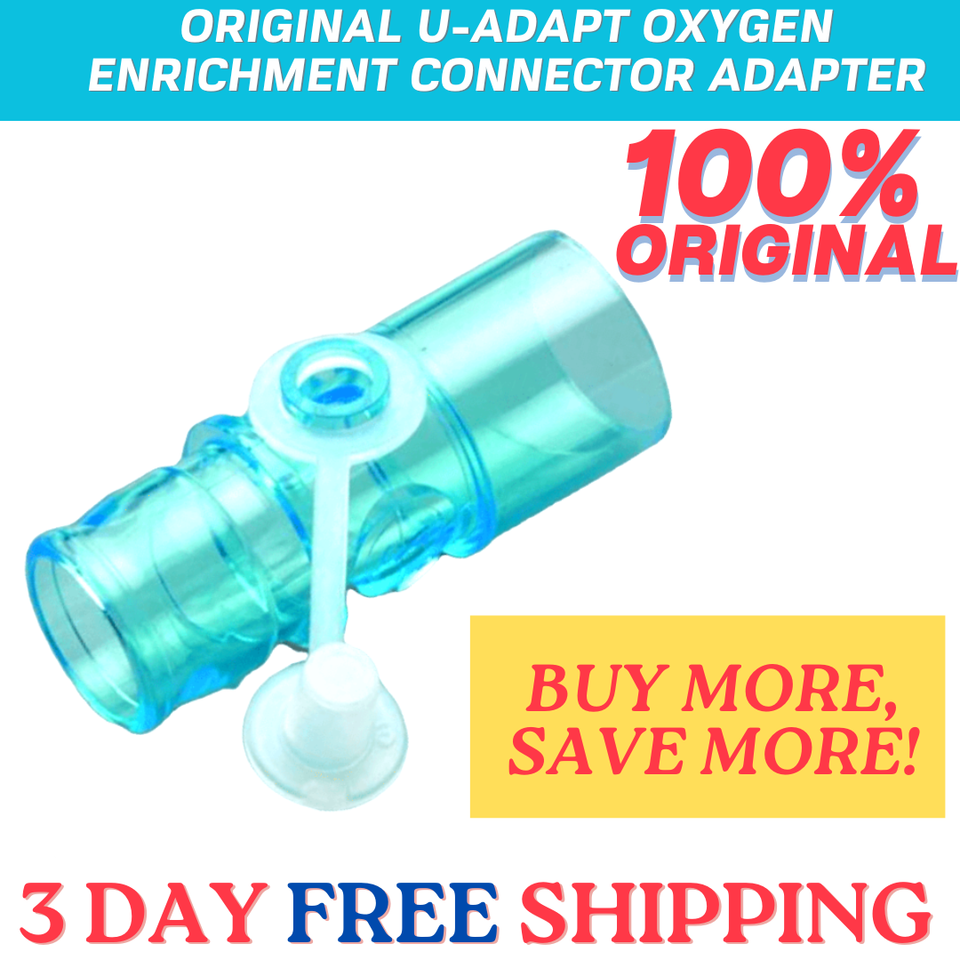 Original U-Adapt Oxygen Enrichment Connector Adapter For CPAP & BiPAP ...