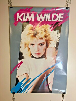 Vintage VTG Original Kim Wilde EMI Promotional Promo Poster 1982 Rare ...