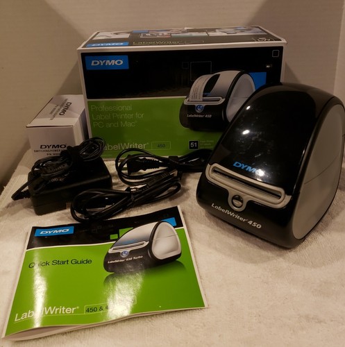 Dymo LabelWriter 450 Thermal Label Printer Black Gray Model 1750110 ...