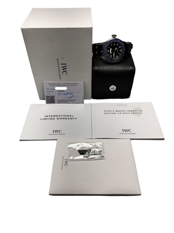 IWC Pilot Timezoner Stainless Steel Blue 46mm Automatic Men’s IW395503 ...