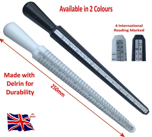 Delrin Ring Stick Measure Mandrel, 4 type of readings. Durable ...