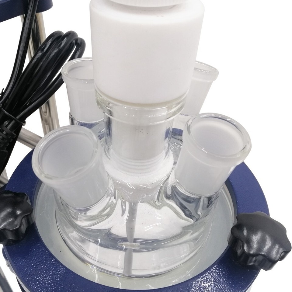 2L Jacketed Reactor, 110V Laboratory Glass Reactor Jacketed Glass ...