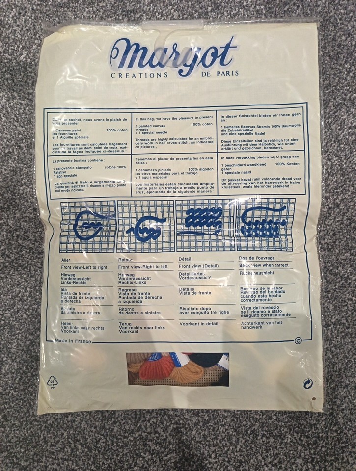 MARGOT DE PARIS TAPESTRY KIT "DAME A LA LICORNE L'ODORAT" & THREADS ...