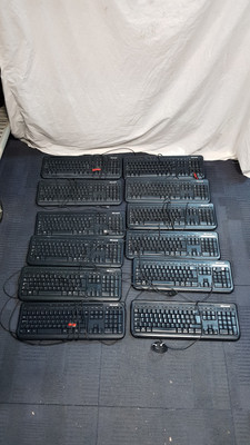 Job Lot 10x Microsoft Assorted Wired USB Keyboards UK Layout | eBay UK