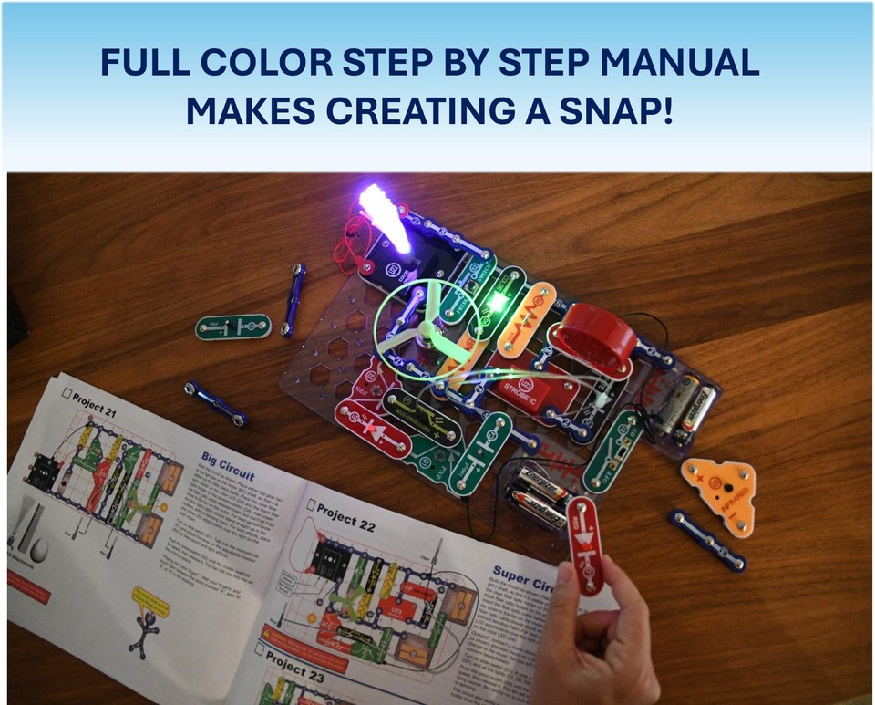 Snap Circuits Light Electronics Exploration Kit | Over 175 Exciting ...