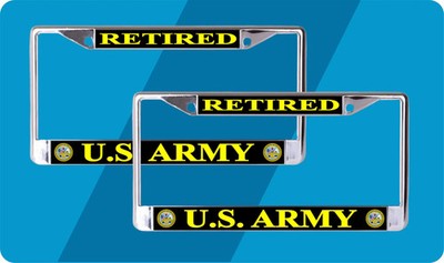 U.S. Army Retired License Plate Frame 2 pack | eBay