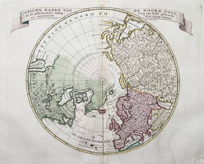 Nordpol Weltkarte World Map North Polar California island map Karte ...