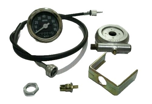 BSA Bantam C15 B40 Ariel Arrow Guide Speedometer 80 mph 60 mm + CABLE ...